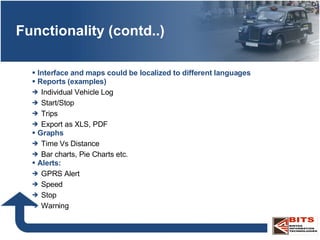 BIT Vehicle Tracking System | PPT
