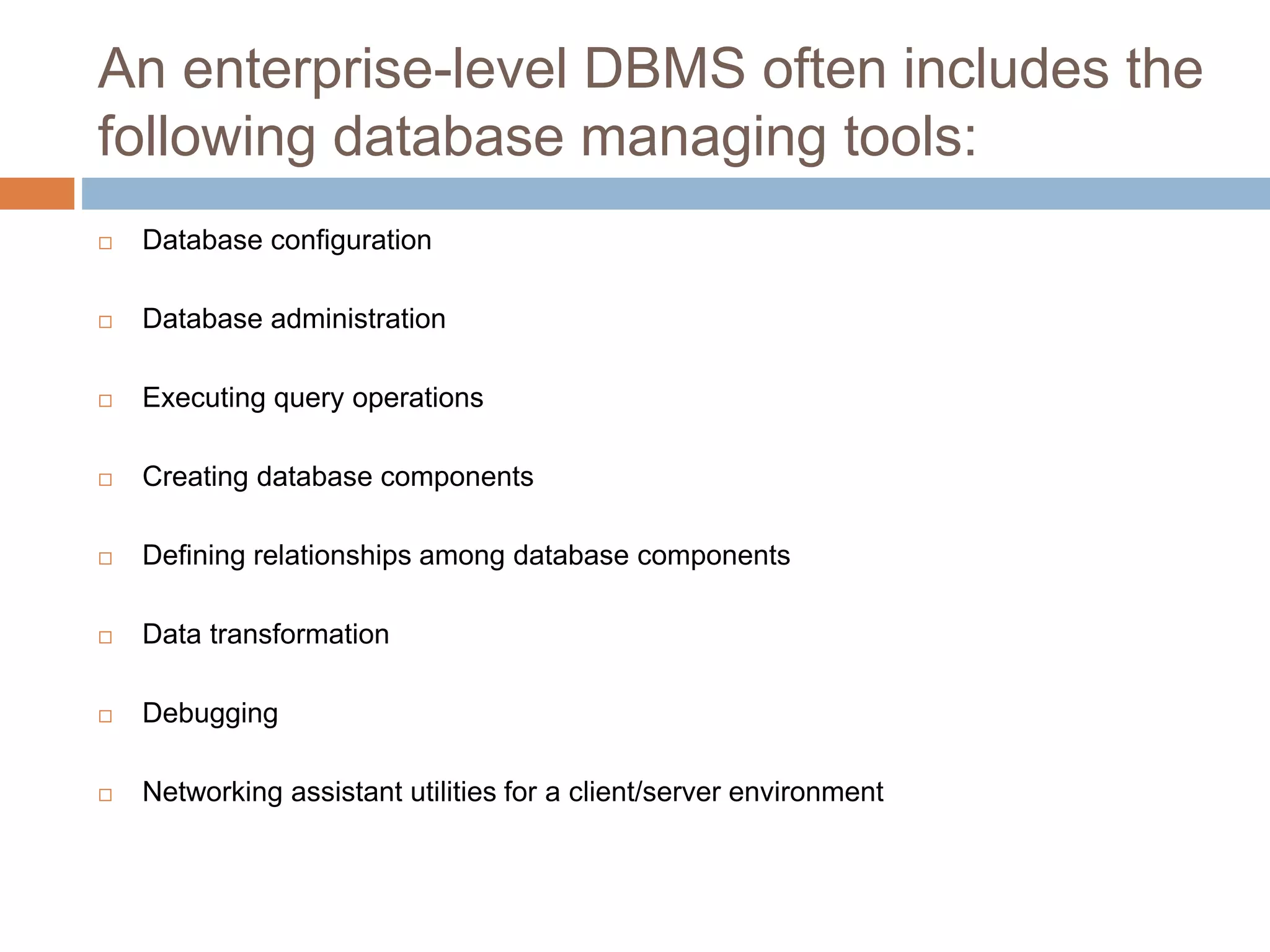 Bit 211 database development and management week 1 Slide | PPT