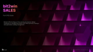 Bit2win 20r2.0 release pack | PPT
