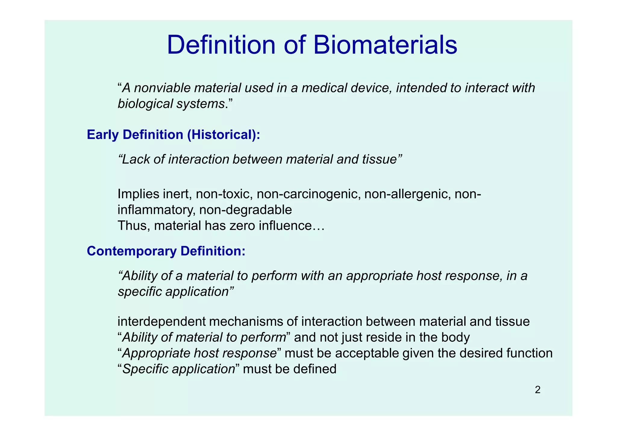 Bit311 biomaterials unit 01-new | PDF