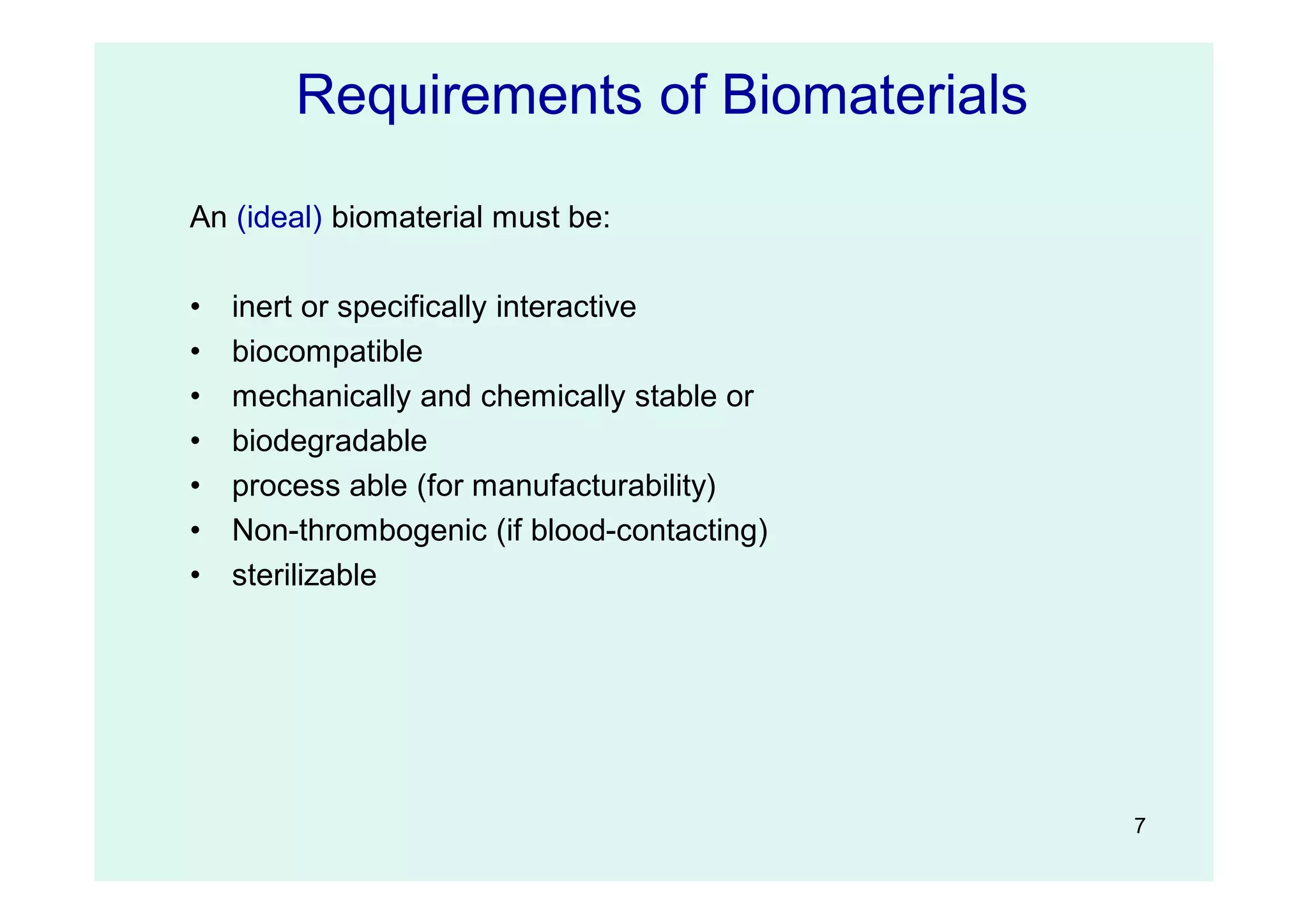 Bit311 biomaterials unit 01-new | PDF