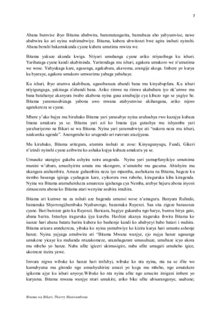 Bitama wa Bikari | PDF