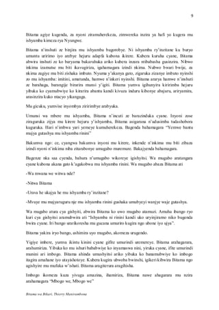 Bitama wa Bikari | PDF