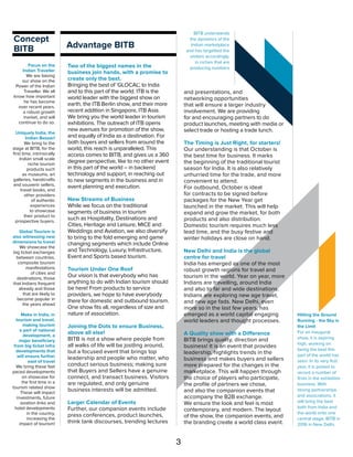 BITB | Travel and Tourism Fair Delhi 2016 | PDF