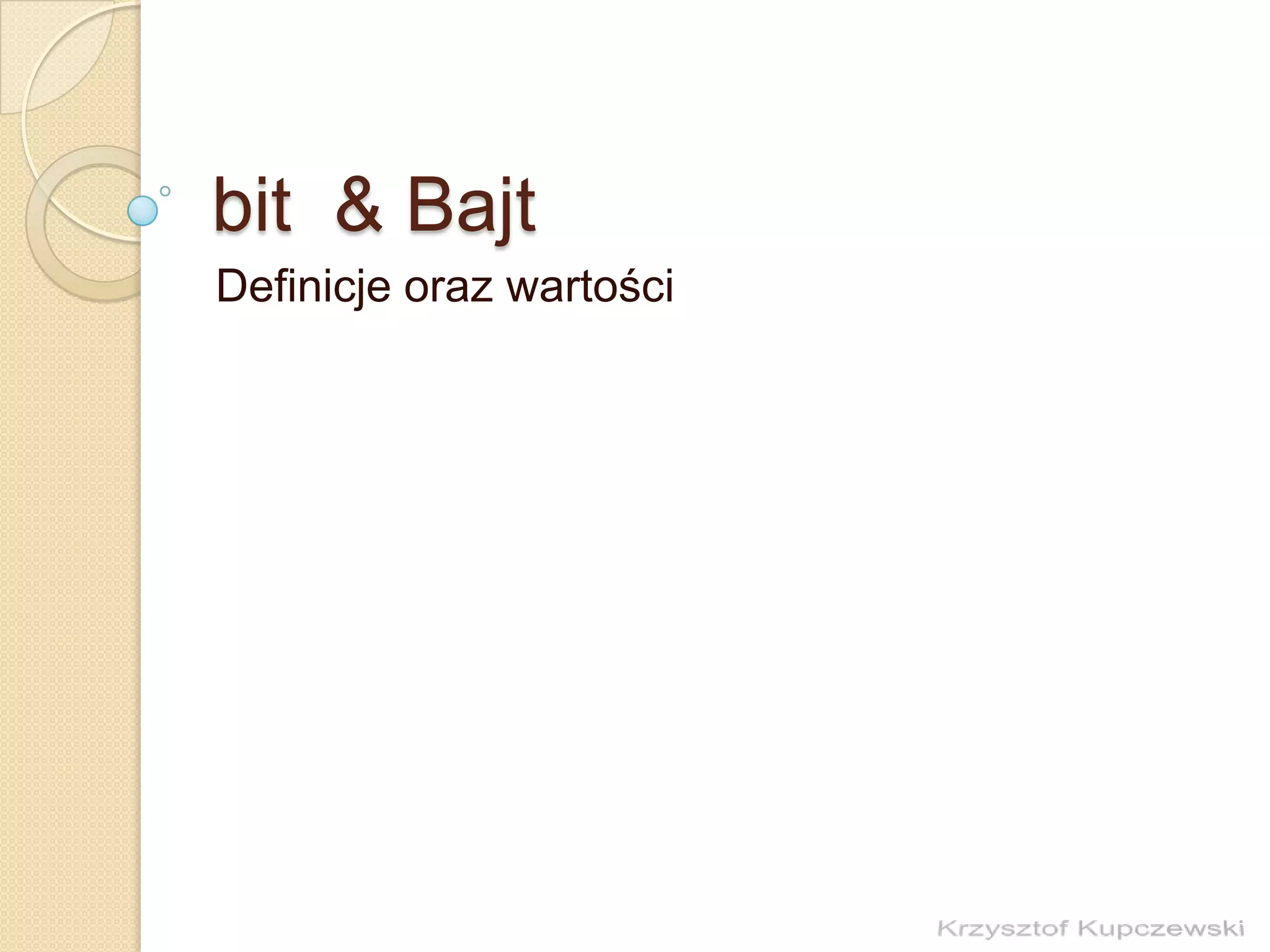Bit bajt | PPTX