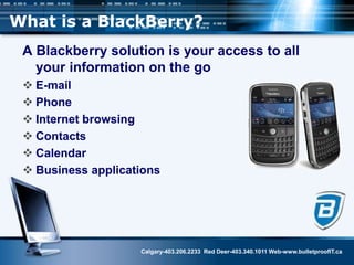 Blackberry Tips from Bulletproof InfoTech | PPT