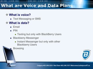 Blackberry Tips from Bulletproof InfoTech | PPT