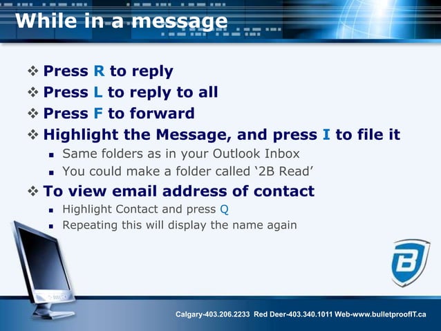 Blackberry Tips from Bulletproof InfoTech | PPT