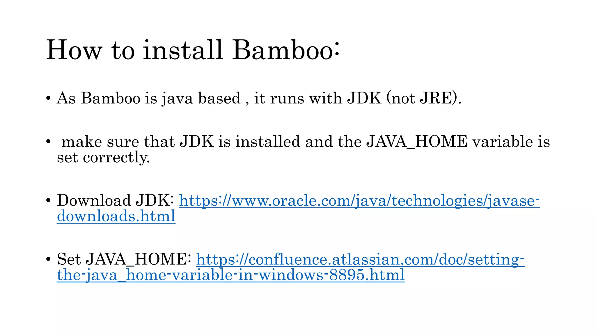 Bitbucket git-bamboo-jira | PPTX