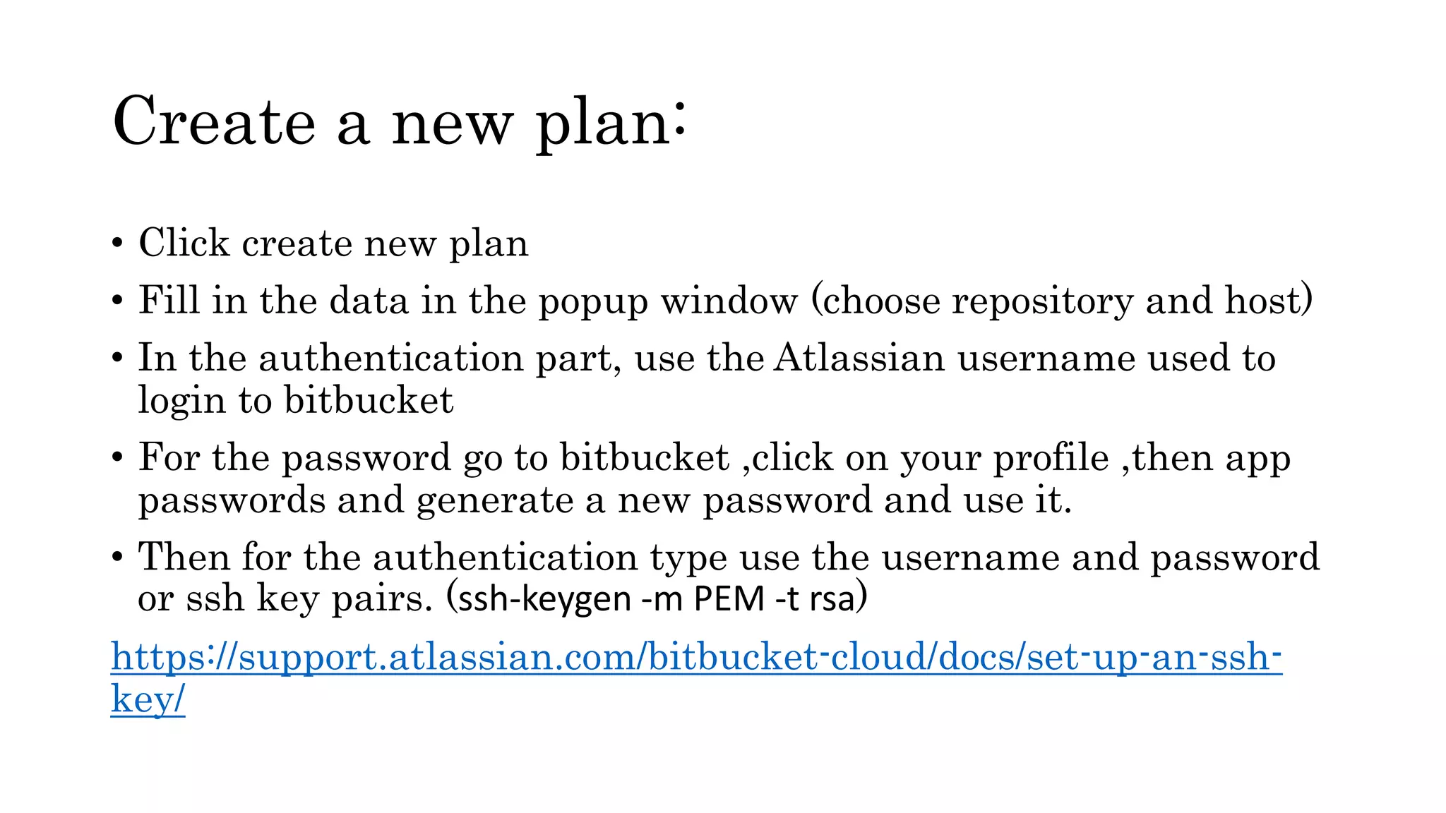Bitbucket git-bamboo-jira | PPTX