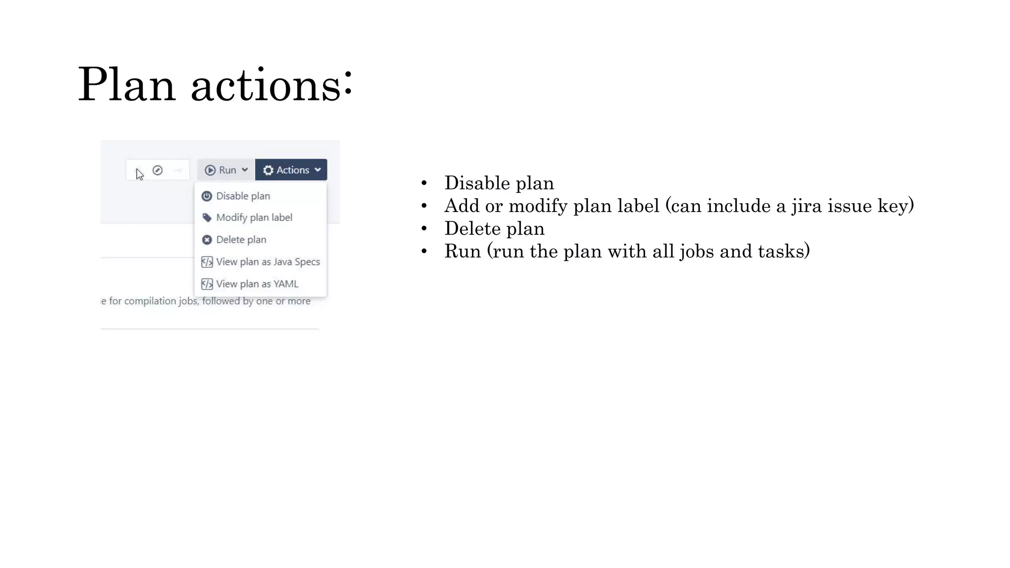 Bitbucket git-bamboo-jira | PPTX