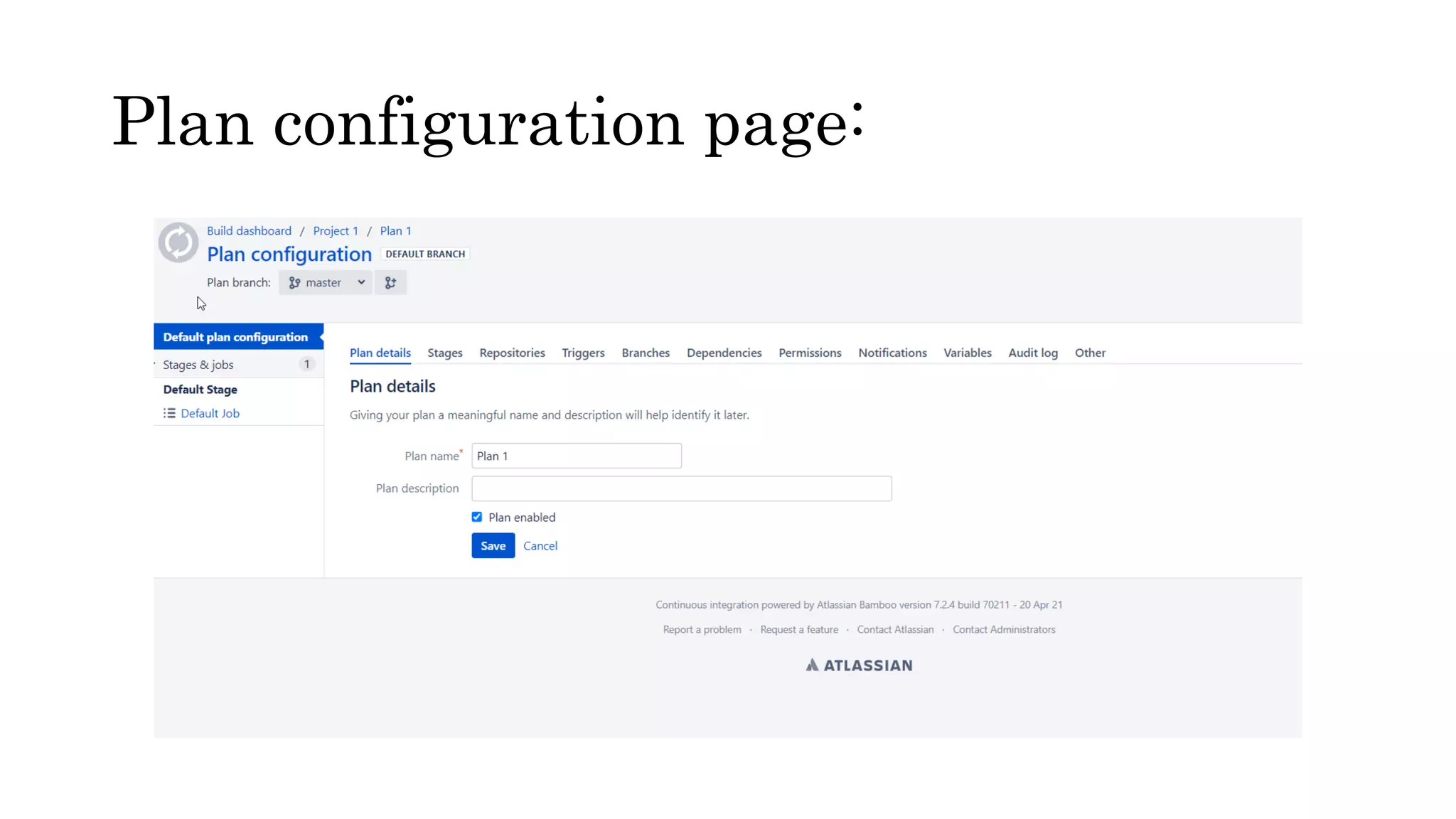 Bitbucket git-bamboo-jira | PPTX