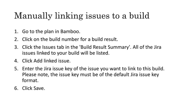 Bitbucket git-bamboo-jira | PPT