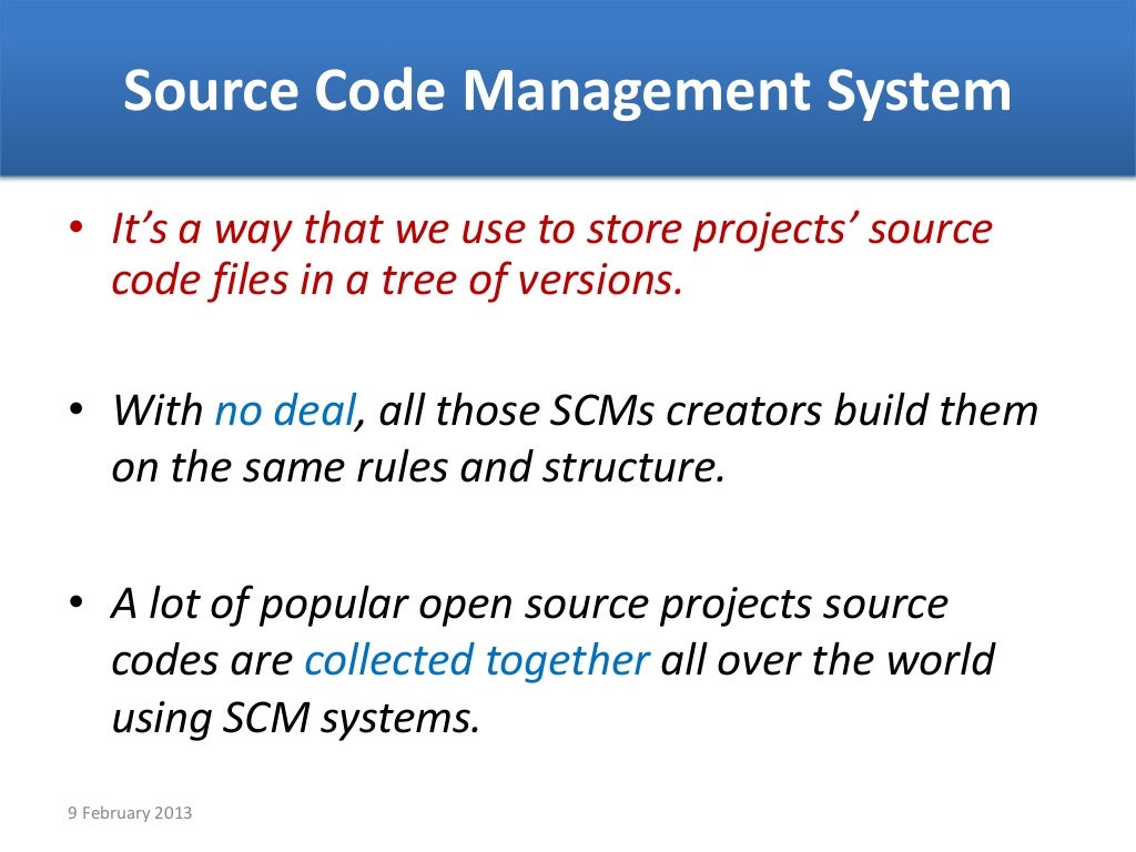 Source Code Management System