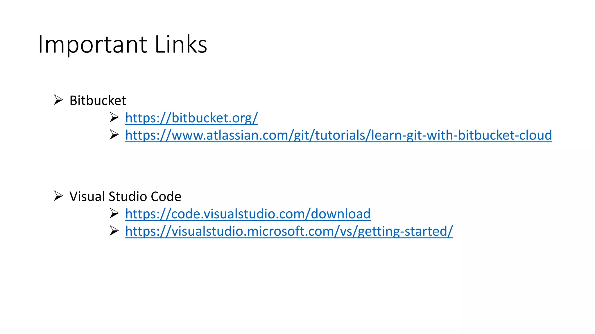 Understanding GIT / Bitbucket training | PPTX | Web Development | Internet