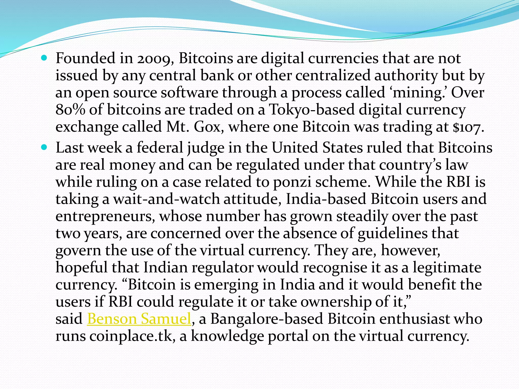 Bitcoin | PPTX