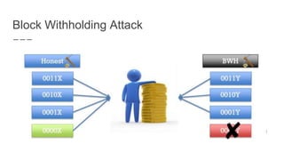 Bitcoin block withholding attack | PPTX