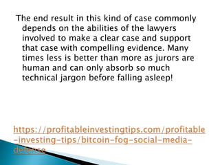 Bitcoin Fog Social Media Defense | PPT