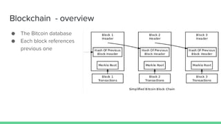 Bitcoin: introduction for programmers - Pecha Kucha | PDF