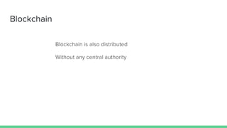 Bitcoin: introduction for programmers - Pecha Kucha | PDF