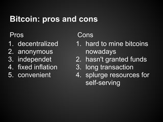 Bitcoin p2p money | PPT