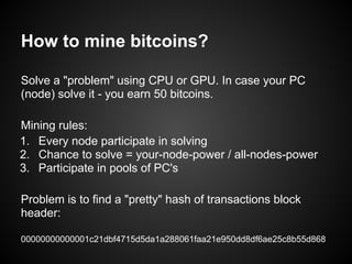 Bitcoin p2p money | PPT