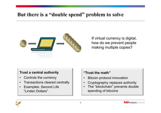 Bitcoin, Banking and the Blockchain | PDF