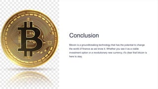 Bitcoin: The Pioneer of Cryptocurrencies | PPT