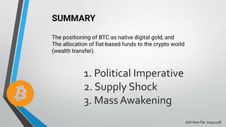 Bitcoin, A Rising Tide Lifts All Boats - What, Why, How? | PDF