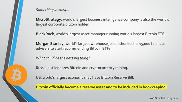 Bitcoin, A Rising Tide Lifts All Boats - What, Why, How? | PPT