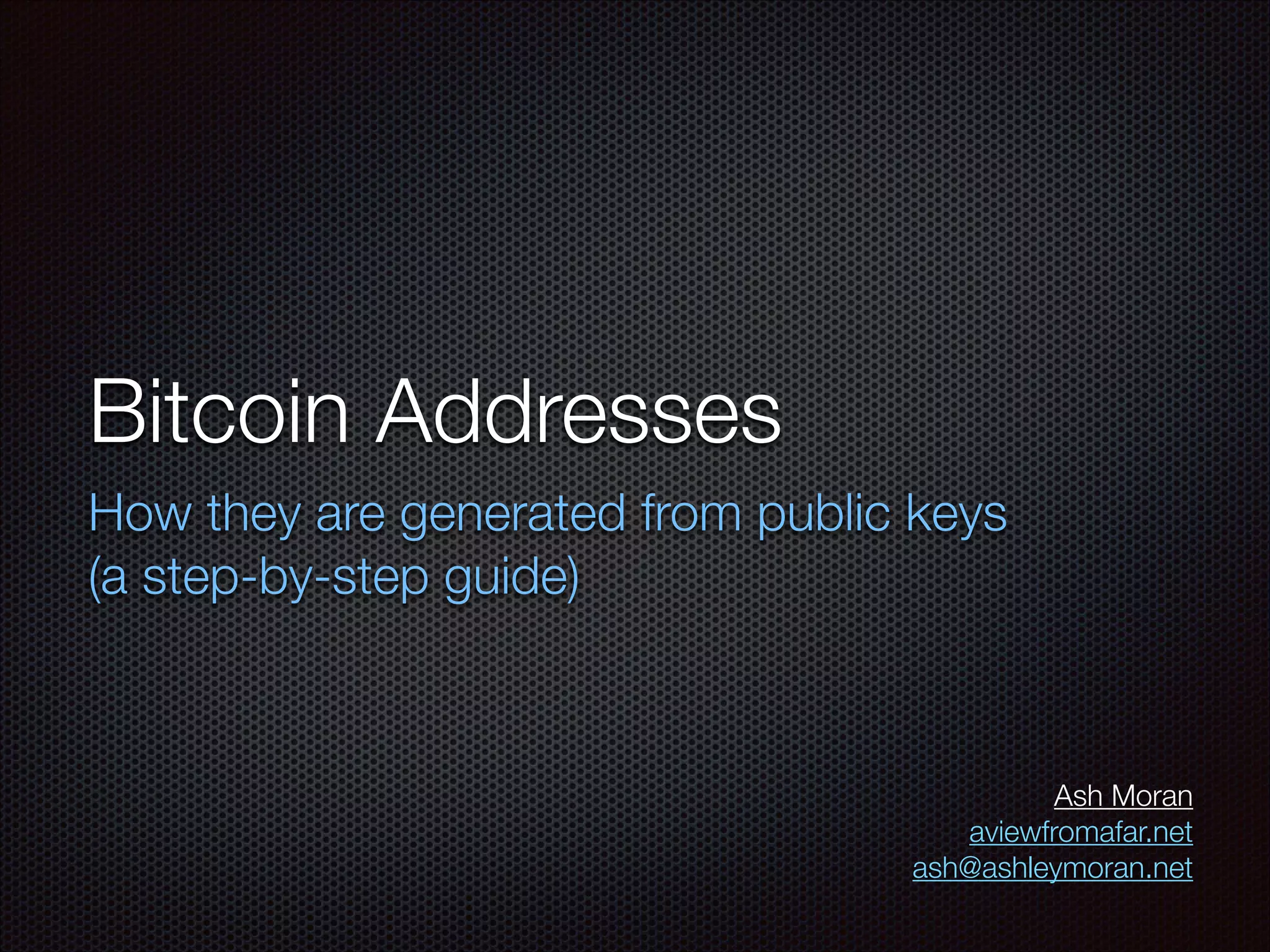 Bitcoin Addresses | PDF | Programming Languages | Computing