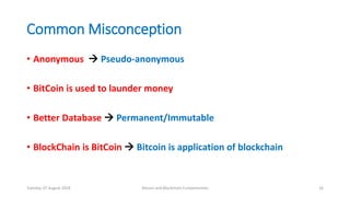 Bitcoin and blockchain fundamentals | PPTX | Currencies | Economy