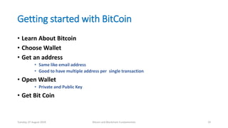 Bitcoin and blockchain fundamentals | PPTX | Currencies | Economy