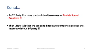 Bitcoin and blockchain fundamentals | PPTX | Currencies | Economy