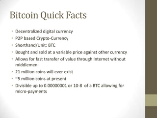 Bitcoin basics | PPT