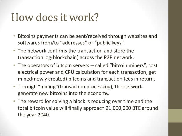 Bitcoin basics | PPT