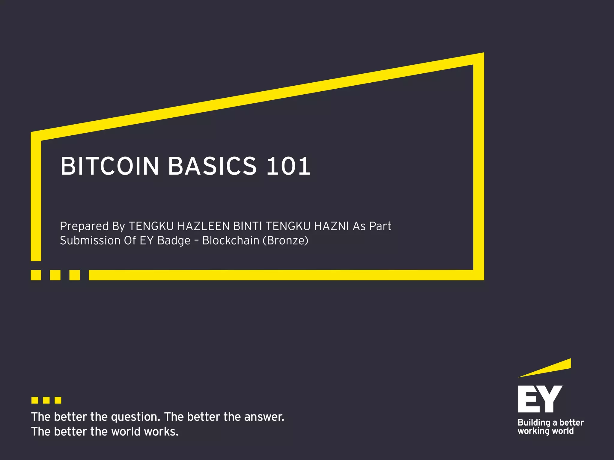 Bit coin basics 101 | PPT