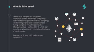 Ethereum Smart contract | PPTX