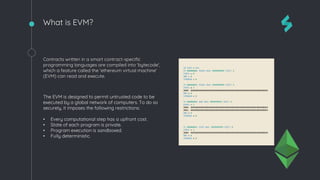 Ethereum Smart contract | PPTX