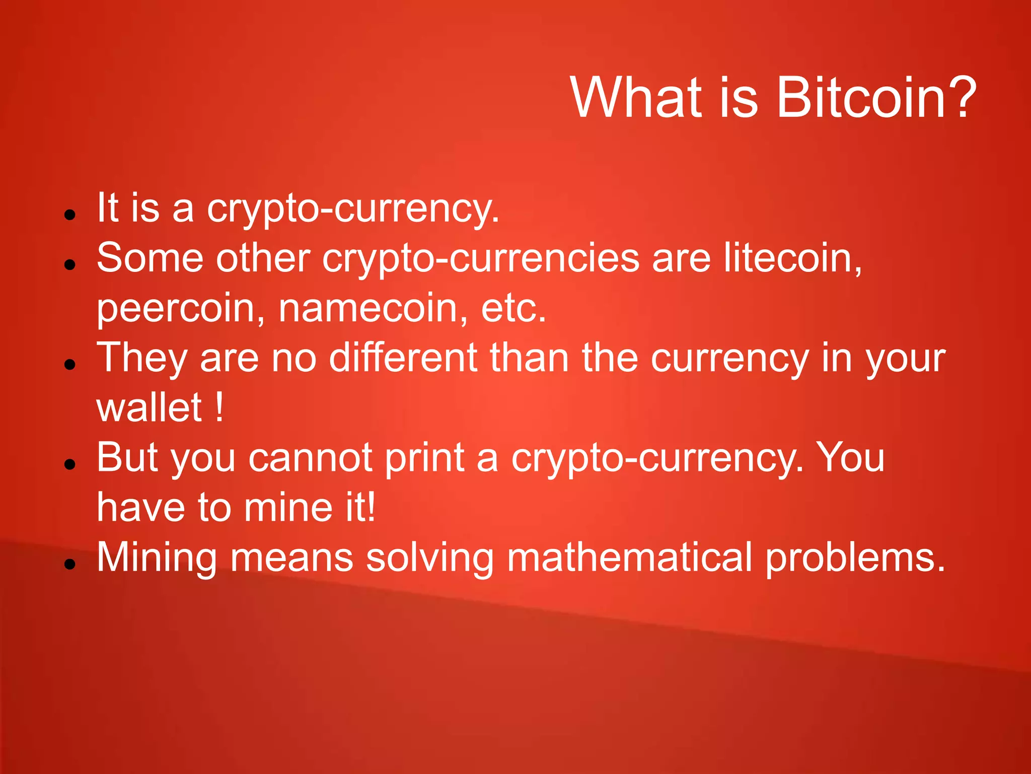 Bitcoin crypto currency | PPT