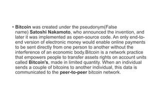 Bitcoin data mining | PPTX