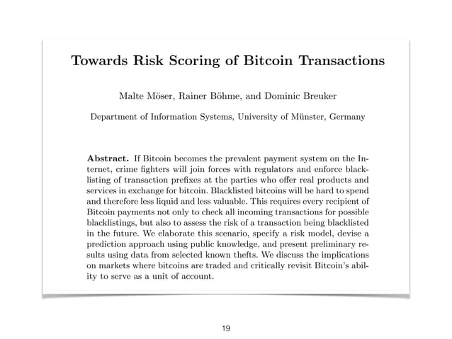 Bitcoin De Anonymization And Money Laundering Detection Strategies Ppt