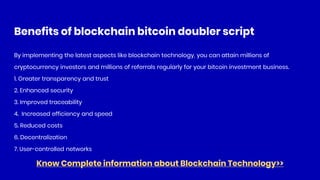 Bitcoin doubler script | PPT