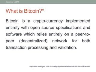 Bitcoin Explained | PPT