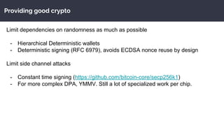 Cryptocurrencies Hardware Wallets - 33C3 Bitcoin Assembly | PDF