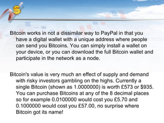 Bitcoin in a Nutshell | PPT