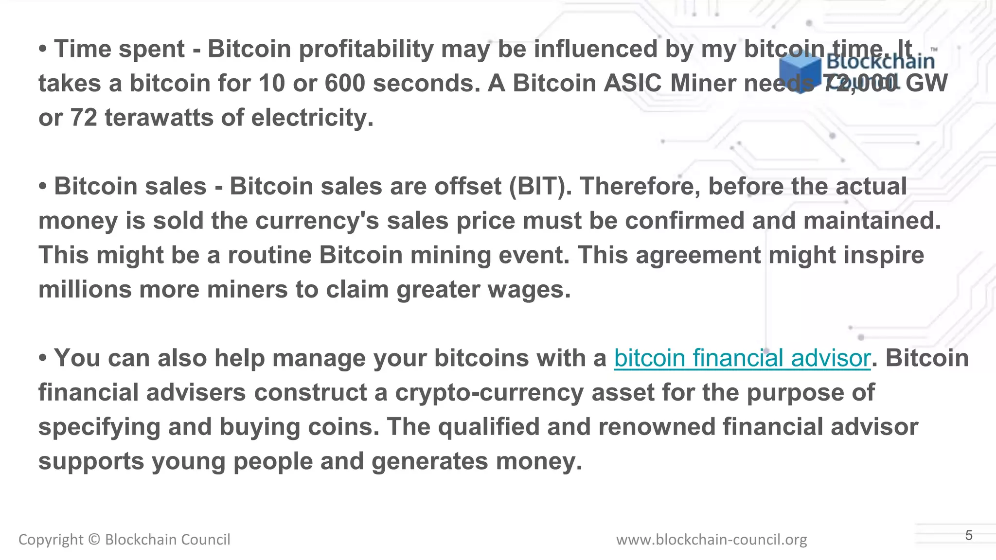 Bitcoin mining work | PPTX