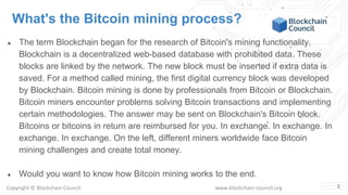 Bitcoin mining work | PPTX