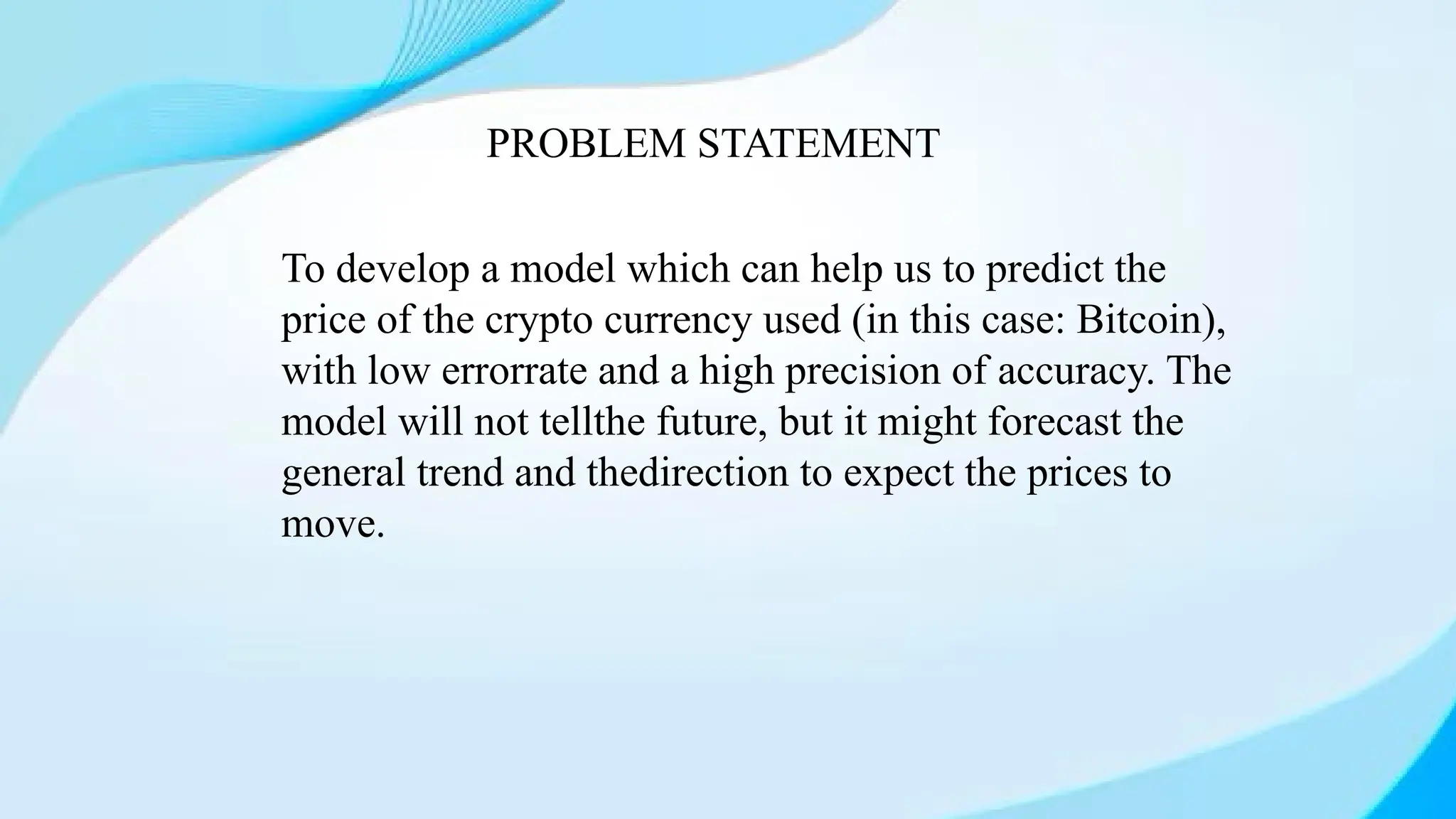 BITCOIN Price prediction using machine learning .pptx