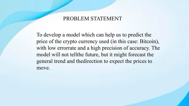 Bitcoin Price Prediction Using Machine Learning Pptx Computing